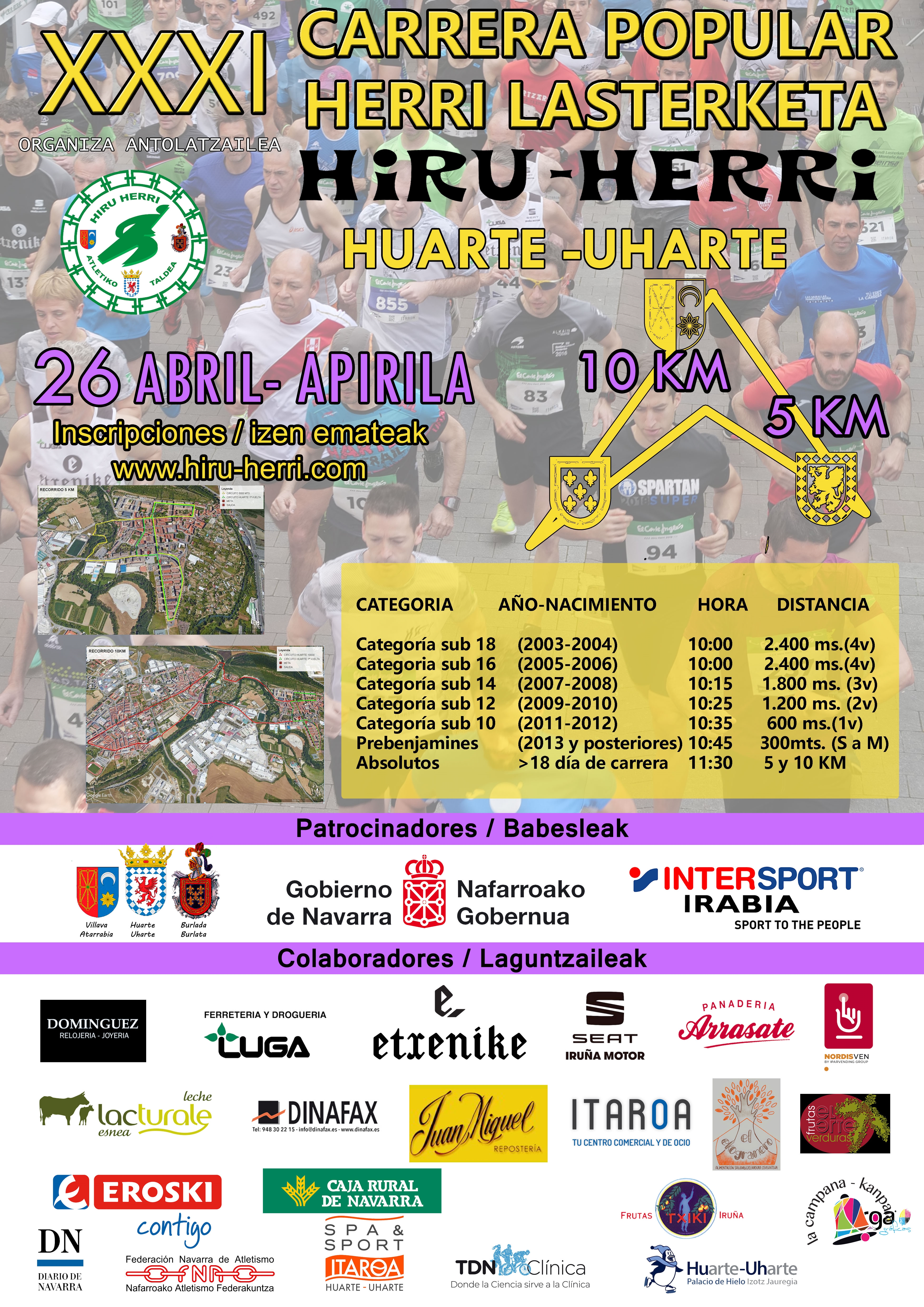RockTheSport | XXXI Carrera Hiru-Herri 2020 | 2020 | Huarte -Uharte Navarra